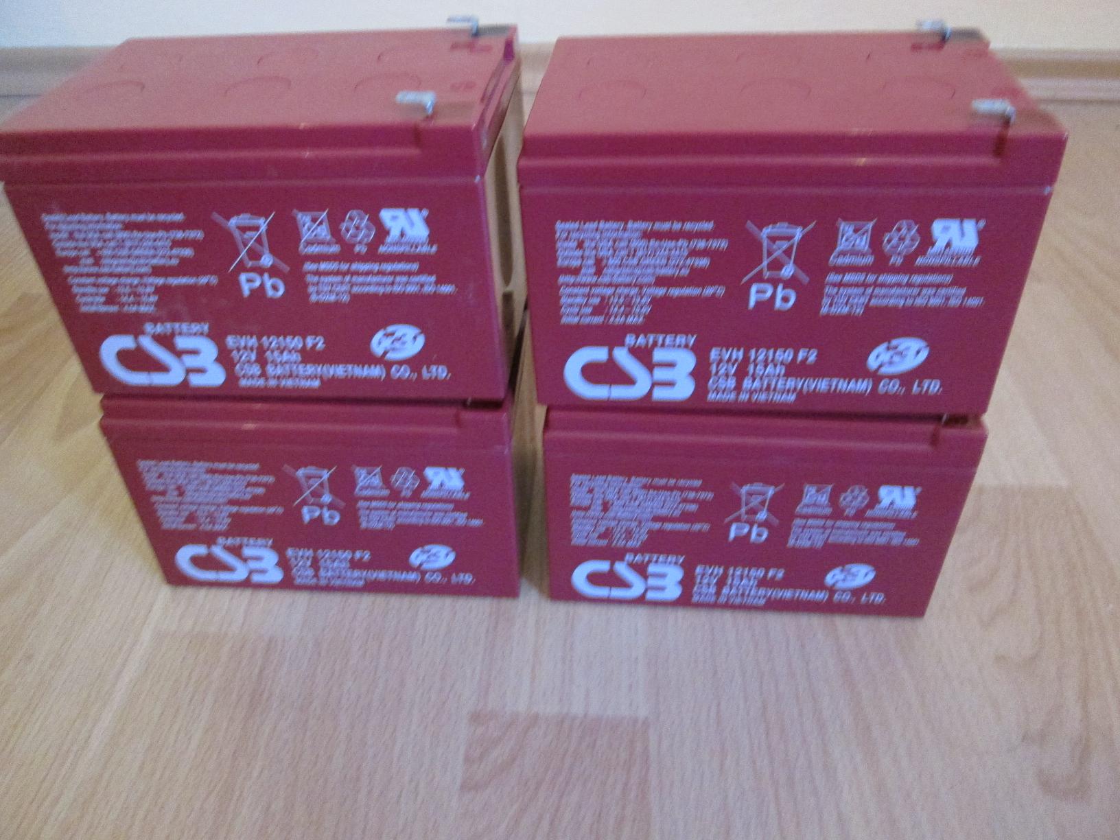 Akumulátory CSB EVH12150 48V 4X15Ah - Zarucene.sk
